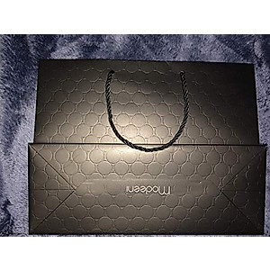 MODEENI Large Black Gift Bags with Handles for Presents 13x5x10 Luxury Boutique Bags 12 Pack Black Paper Shopping Bag