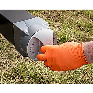 Camco RV Magnetic Bumper Cap | Allows for Convenient Storage of Your 4-in-1 Adapter During Travel | Features a Vented Cap for Air Flow While in Storage (40335), Gray