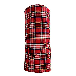 Sunfish Tartan Golf Headcover Set Red Plaid - Driver, Fairway, Hybrid