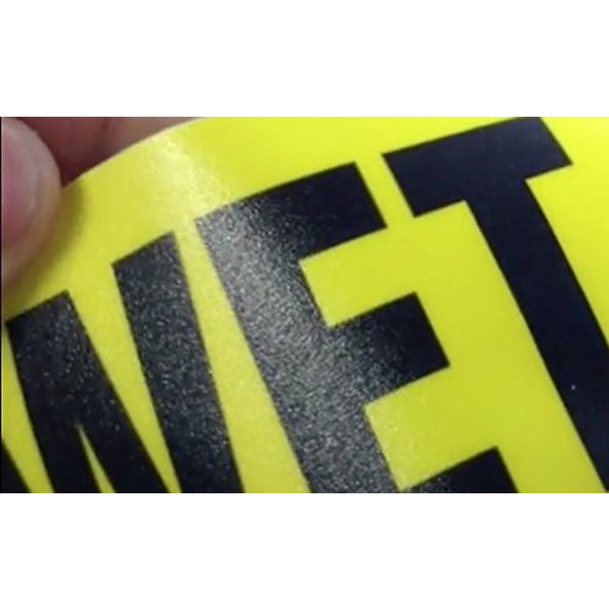 INCOM Manufacturing: Worded Floor Marking Tape, 3" x 54', "HART HAT AREA"