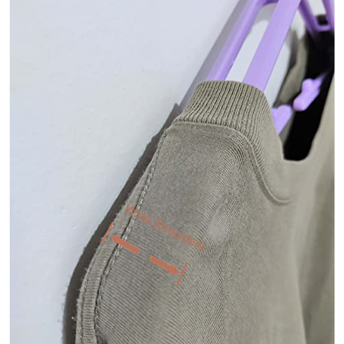 Fineget Travel Hangers Foldable Collapsible Hangers Clothes Hangers Coat Hangers Plastic Hangers Non Slip Hangers Purple Hangers