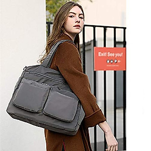 Crossbody Bags for Women, Nylon Purse with Multi Pockets Large Shoulder Bags Handbags for Travel & Work & Daily Use -Wine red