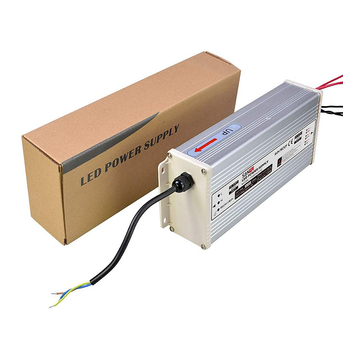 SANPU SMPS LED Driver 400w 12v 33a Constant Voltage Switching Power Supply 110v 120v ac-dc Transformer Ourdoor Rainproof IP63 (SANPU FX400-H1V12)