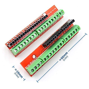 DAOKI 2Pcs Screw Shield V2 Expansion Board Terminal Compatible with Arduino UNO R3 with Dupont Cable Female to Male