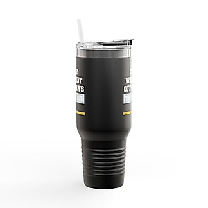 Chief Warrant Officer 4's Travel Mug: Insulated Stainless Steel Tumbler with Handle and Straw, Military Gift (40oz)