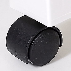 Movable Bookshelf Cart Rotatable Removable Plastic Multifunctional Rolling Cart Deskside Bookshelf Desk Organizer with Wheels (6 Layer)