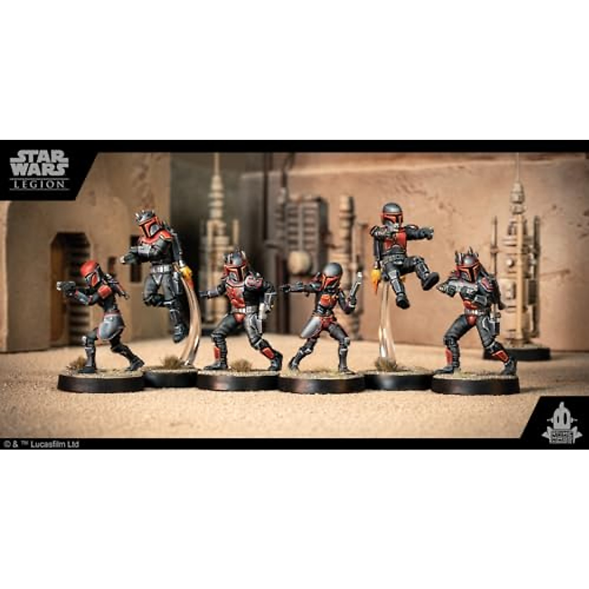 Star Wars: Legion Mandalorian Super Commandos Unit Expansion - Tabletop Miniatures Game, Strategy Game for Kids and Adults, Ages 14+, 2 Players, 3 Hour Playtime, Made by Atomic Mass Games