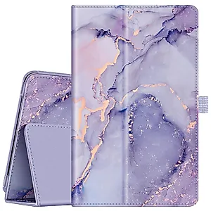 Fintie Folio Case for Alcatel Joy Tab 2 Tablet 8-inch 2020 Release (Model: 9032Z) - Premium PU Leather Protective Stand Cover with Pencil Holder, Also fits for TCL Tab 8.0" Tablet (Lilac Marble)
