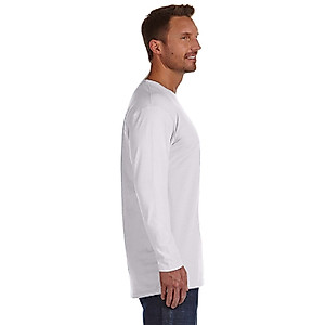 Hanes 4.5 oz., 100% Ringspun Cotton nano-T Long-Sleeve T-Shirt, Medium, ASH