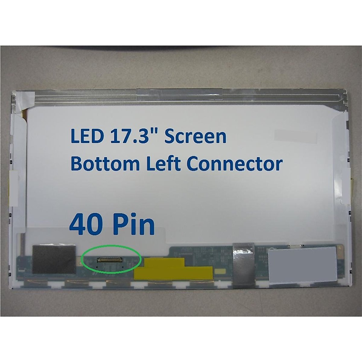 Samsung LTN173KT01-C09 Bottom Left Connector Laptop LCD Screen 17.3" WXGA++ DIODE (Substitute Replacement LCD Screen ONLY. NOT A Laptop)