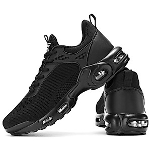 Men's Fashion Sneaker Non Slip Air Running Shoes for Men Athletics Sport Trainer Tennis Basketball Shoes Black