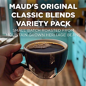 Maud's Original Flavored Coffee Pods Variety Pack, 80 ct | 9 Assorted Coffee Flavors | 100% Arabica Roasted Coffee | Solar Energy Produced Recyclable Pods Compatible with Keurig K Cups Maker