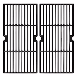 Utheer Grill Grates fit Oklahoma Joe's Longhorn Comb Charcoal/Gas Smoke 12201767,14201767, Oklahoma Joe's Longhorn 18202083,16202046,15202029, for Grill Or Smoker Sides, Heavy Duty Cast Iron, 2 Pcs
