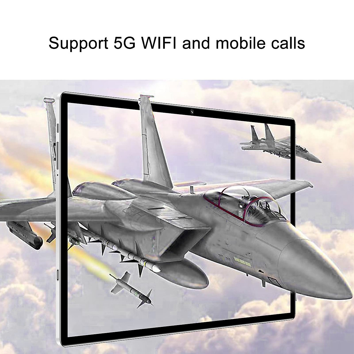 Jectse 10.1 Inch Tablet, 5G 2.4G WiFi Tablet for 11, 1960x1080 IPS HD 8GB 256GB Octa Core Tablet, 8MP 20MP Dual Camera, 6000mAh Portable Computer Tablet