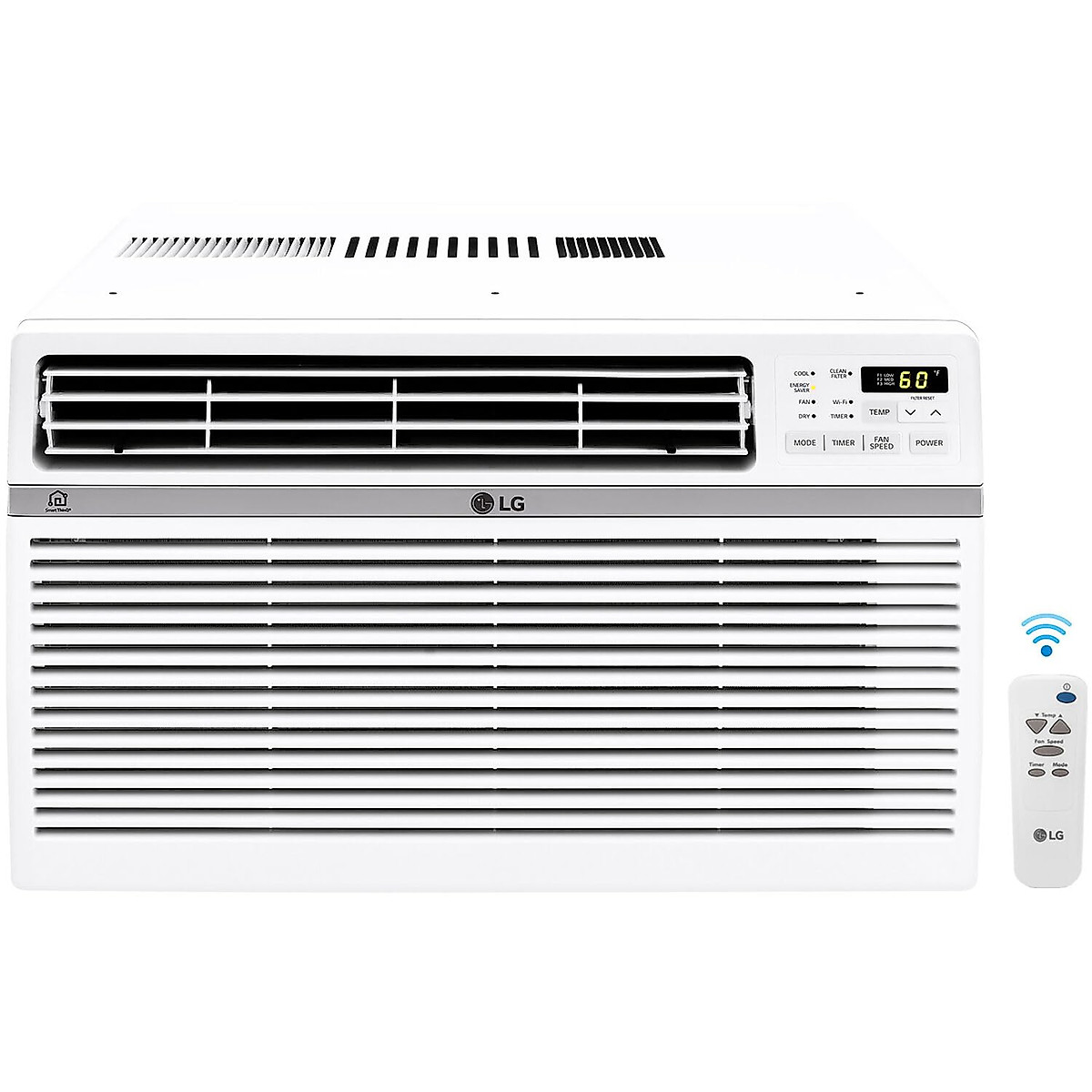 LG 12,000 BTU Smart Window Air Conditioner, 115V, AC Window Unit for Rooms up to 550 Sq. Ft., Perfect for Kitchen or Living Room, Phone & Voice Control, Works with LG ThinQ, Amazon Alexa, Hey Google
