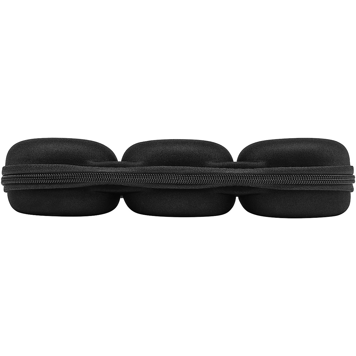 WATCHPOD Triple Watch Travel Case Storage Organizer For 3 Watches | Tough Portable Protection w/Zipper Fits All Wristwatches & Smart Watches Up To 50mm (Black)