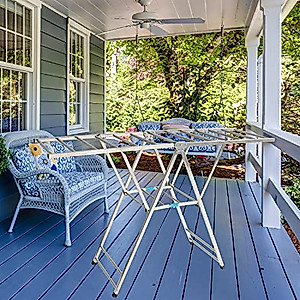 ZOES HOMEWARE Heavy Duty Clothes Drying Rack | Stainless Steel Drying Rack Clothing | Large Foldable Collapsible Laundry Drying Rack | Laundry Hanger Dryer Rack