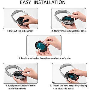 Qc35 Replacement Ear Pads for Bose - QC35,QC35ii Replacement Earpads Cushion - Compatible with Quiet Comfort35,QC25,QC35ii,QC15,AE2,AE2i-Comfortable & Durable (Blue)