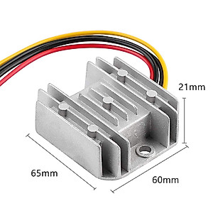 dkplnt 5A 60W 12V Golf Cart 24V 36V 48V to 12V Converter Buck Transformer DC-DC Converter Non-Isolated