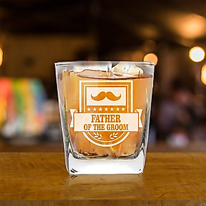 My Personal Memories Mustache Style 9 oz Whiskey Rocks Glass for Wedding Party