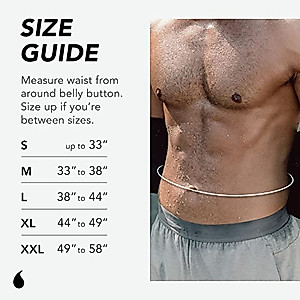 Sweet Sweat Waist Trimmer, by Sports Research - Get More From Your Workout - Sweat Band Increases Stomach Temp to Cut Water Weight - Gym Waist Trainer Belt for Women & Men - Faja para Hacer Ejercicios