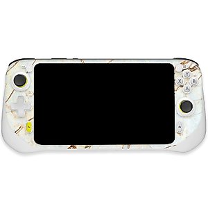 MightySkins Glossy Glitter Skin Compatible with Logitech G Cloud Gaming Handheld - Antique Marble | Protective, Durable High-Gloss Glitter Finish | Easy to Apply | Made in The USA