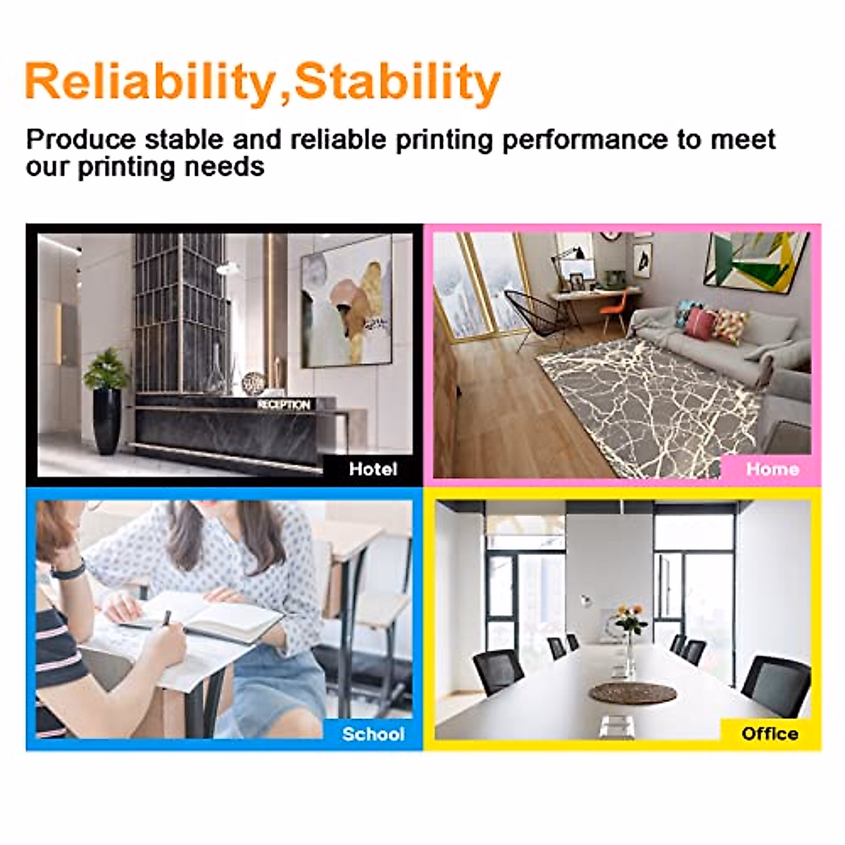 Run Star 124 Remanufactured Ink Cartridge Replacement for Epson 124 T124 Work for NX125 Stylus NX127 NX130 Stylus NX230 NX330 Stylus NX420 NX430 Workforce 320 323 325 435 Printer(3BK/C/M/Y,6 Pack )