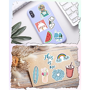 Sticker for Water Bottles, 300 Pcs/Pack Cute Vinyl Waterproof Vsco Laptop Stickers for School Students Gifts Classroom Teachers Prizes Stickers for Kids Teens Girls