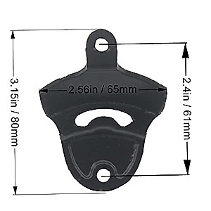 HAIICEN Aged Copper Wall Mount Beer Bottle Opener Cast Iron Beer Cap Opener Open Here for Patio Party Gifts (Pack of 3)