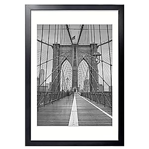 Annecy 20x30 Frame Black 1 Pack, Classic 20x30 Picture Frame Display 18x24 Pictures with Mat or 20x30 without Mat, Horizontal and Vertical for Wall-Mount, Decorate Home and Office with Large Paintings