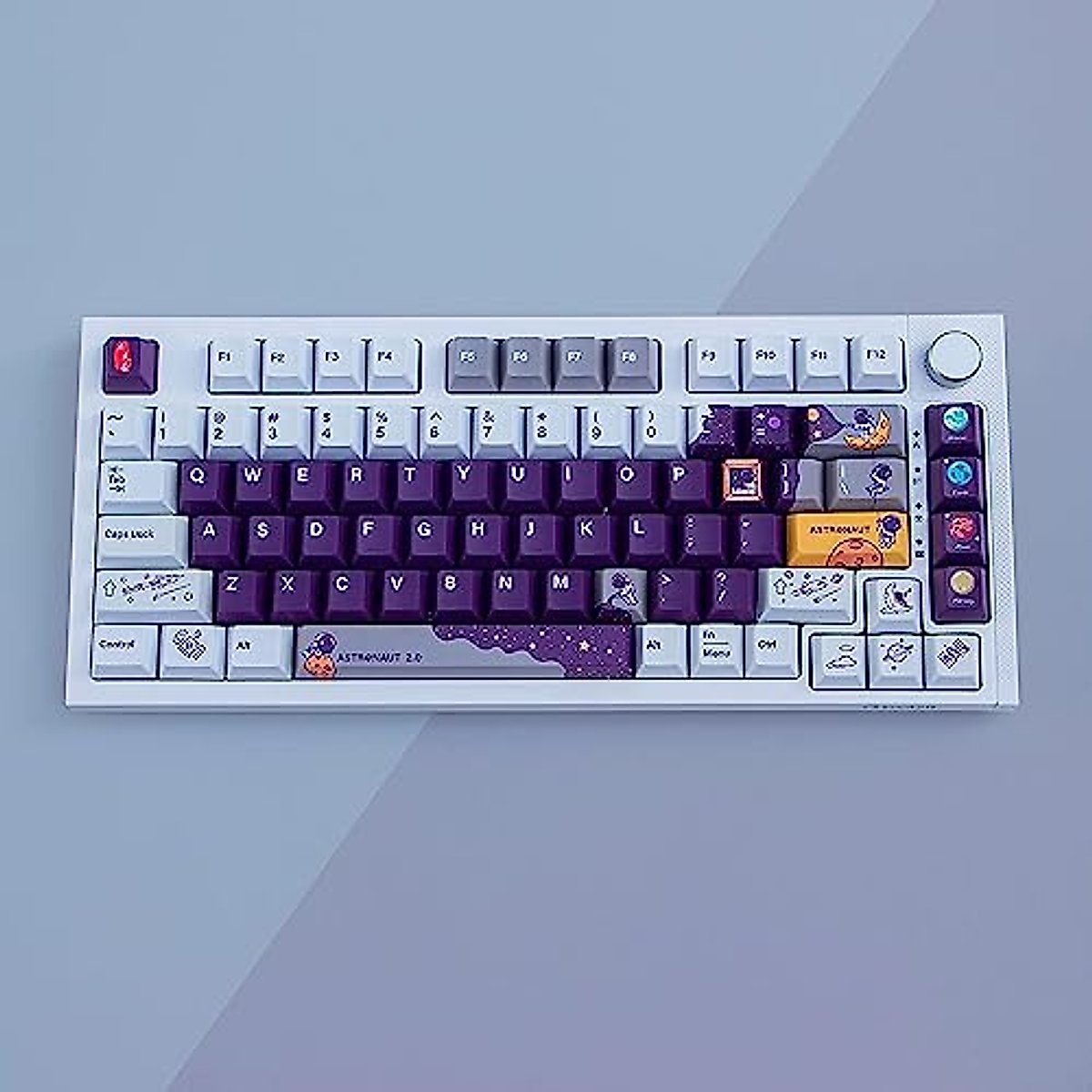 ZXMICYFA PBT Keycaps, 143 Keys Dye-Sublimation PBT Keycap Set Cherry Profile Keycaps with 7U Spacebar for ASIN Layout Cherry Gateron MX Switches Mechanical Keyboard