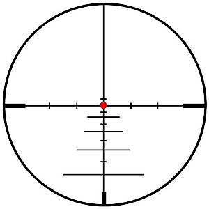 KONUS — KonusPro 7276 - 550 IR 3X-9X40 Riflescope w/ Engraved 550 Ballistic Reticle and Illuminated Center Dot