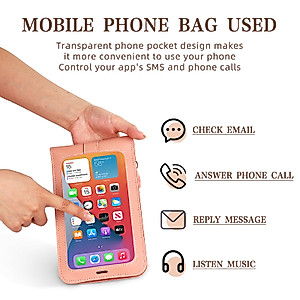 Toniker PU Leather Multi Pocket Casual Small Crossbody Bag Cell Phone Purse Wallet for Women