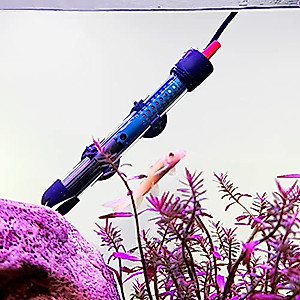 Hitop 50W/100W/300W Adjustable Aquarium Heater, Submersible Glass Water Heater for 5 – 70 Gallon Fish Tank (50W for 5-15 Gallon)