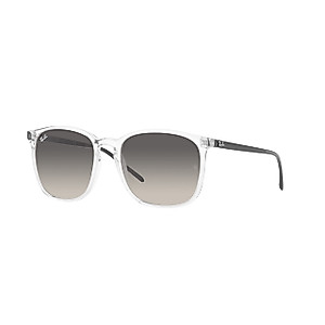 Ray-Ban RB4387 Square Sunglasses, Transparent/Grey Gradient, 56 mm