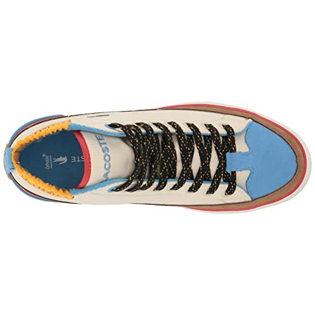 Lacoste Infant's Gripshot Milieu, Off White/Yellow, 44CUI0005-HT3, 5