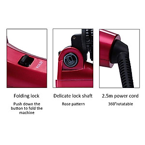 Hair Dryer Brush, Curling Iron Hair Ionic Hair Straightener Brush Ceramic Heated Brush Styler For Short Hair[Us]