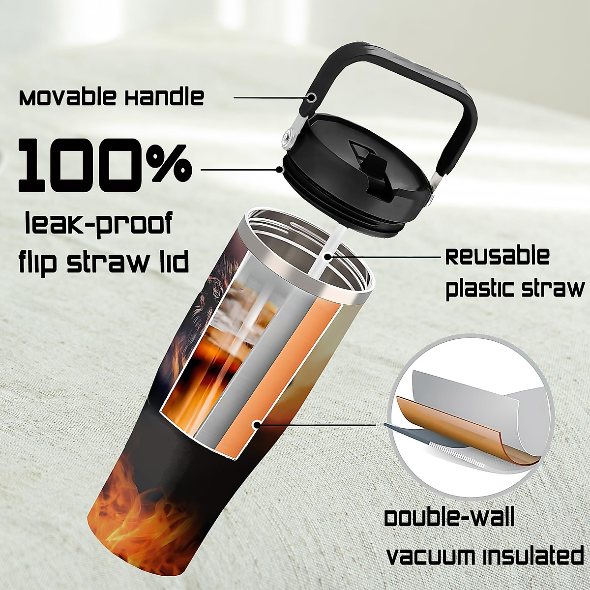 Wuepncah 30 Oz Brother in Law Tumblers with Handle and Straw, To My Brother-in-Law Cup Gifts Fathers Day, Gifts for Brothers in Law Coffee Mug, Birthday Gift Ideas for Adult Brothers-in-Law