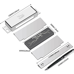 Jiayi Magnetic Cabinet Door Catches Heavy Duty Magnetic Door Latch 110lbs Large Cabinet Magnets Latches Stainless Steel Magnetic Door Catch for Heavy Door Closing Cupboard Door Closure Magnet