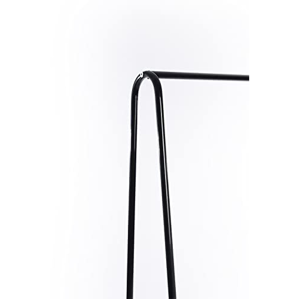 VEGAINDOOR United Style Single Shelf Clothes Rack, Metal Clothing Rack with Shelves, Clothing Racks for Hanging Clothes, Sturdy Organizer for Clothes ,Heavy Duty Garment Rack ,Gold ,Black ,White Colours (Black)