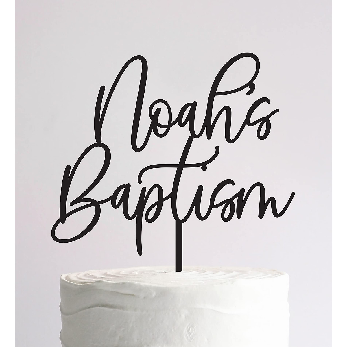 Personalized Wedding Cake Topper/Custom Script Cake Topper for Wedding or Anniversary/Customizable Cake Topper/Gold Silver