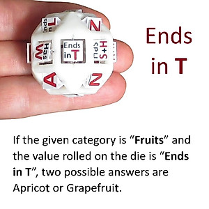 Patent Game Die for Scattegories Games