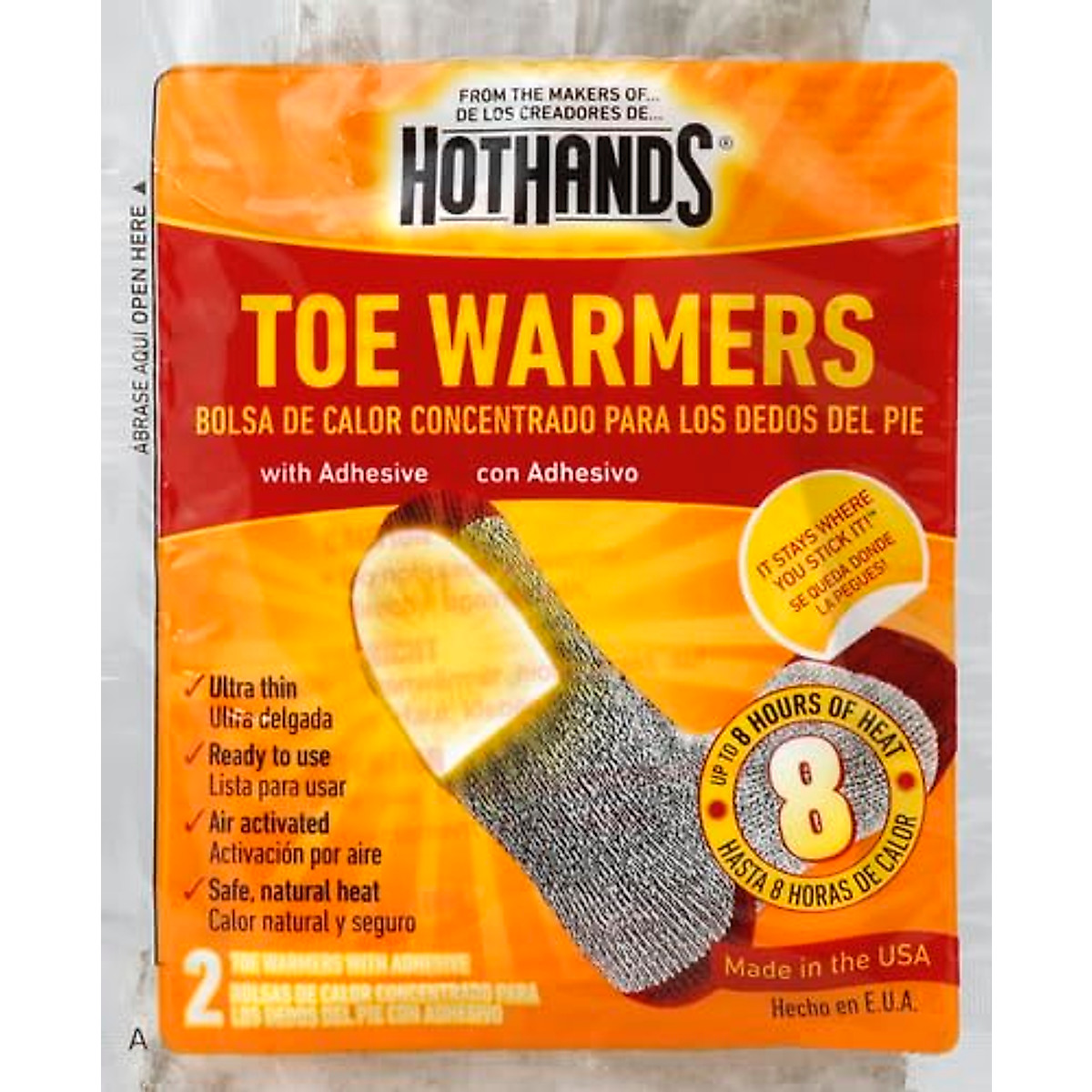 Toasti Toes Foot Warmer 2/Pk (5 packs)