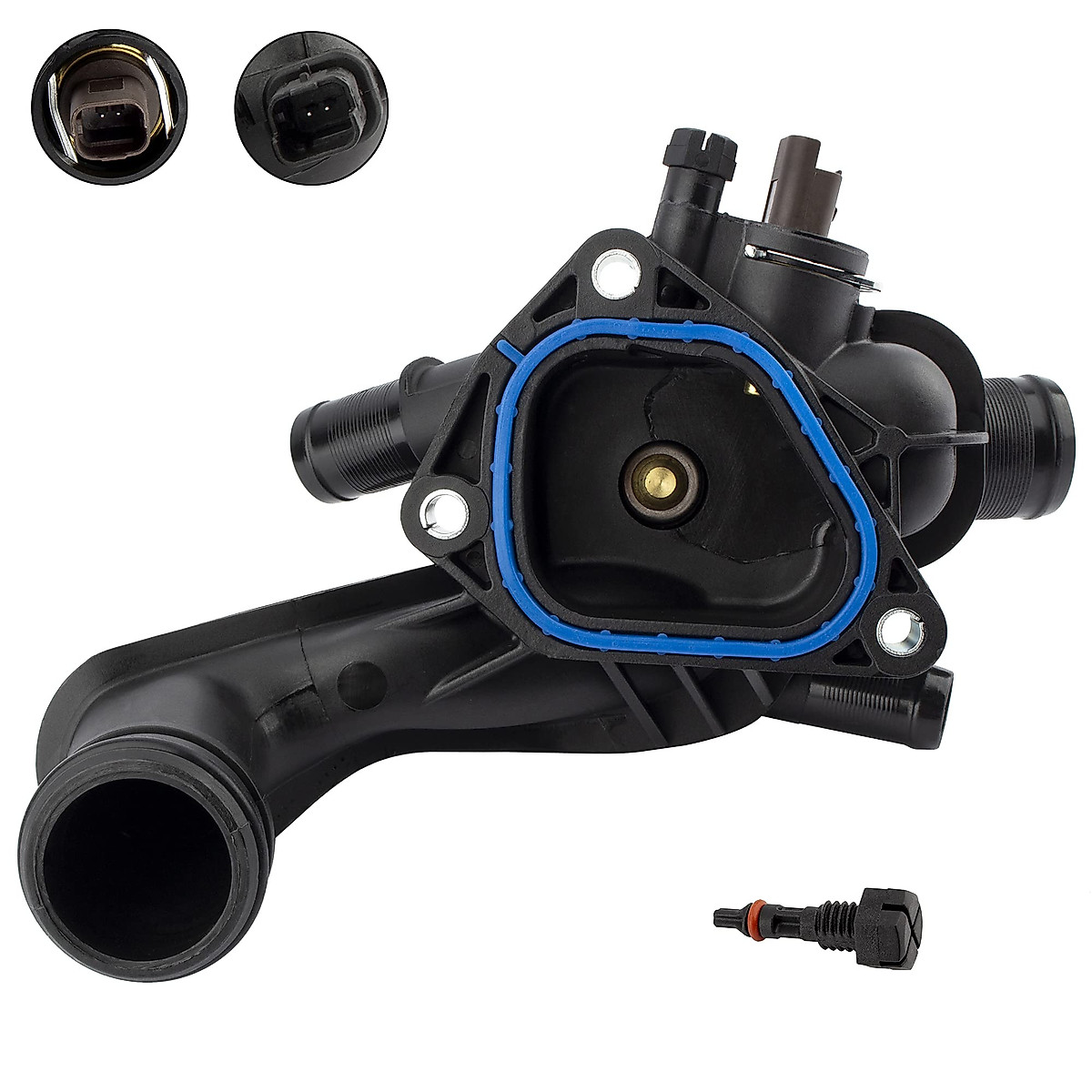 BOXI Thermostat With Housing Gasket Sensor Fit for Mini Cooper R55 R56 R57 2007-2013 / for Mini Cooper Countryman 2011-2013/11537534521 11537647751