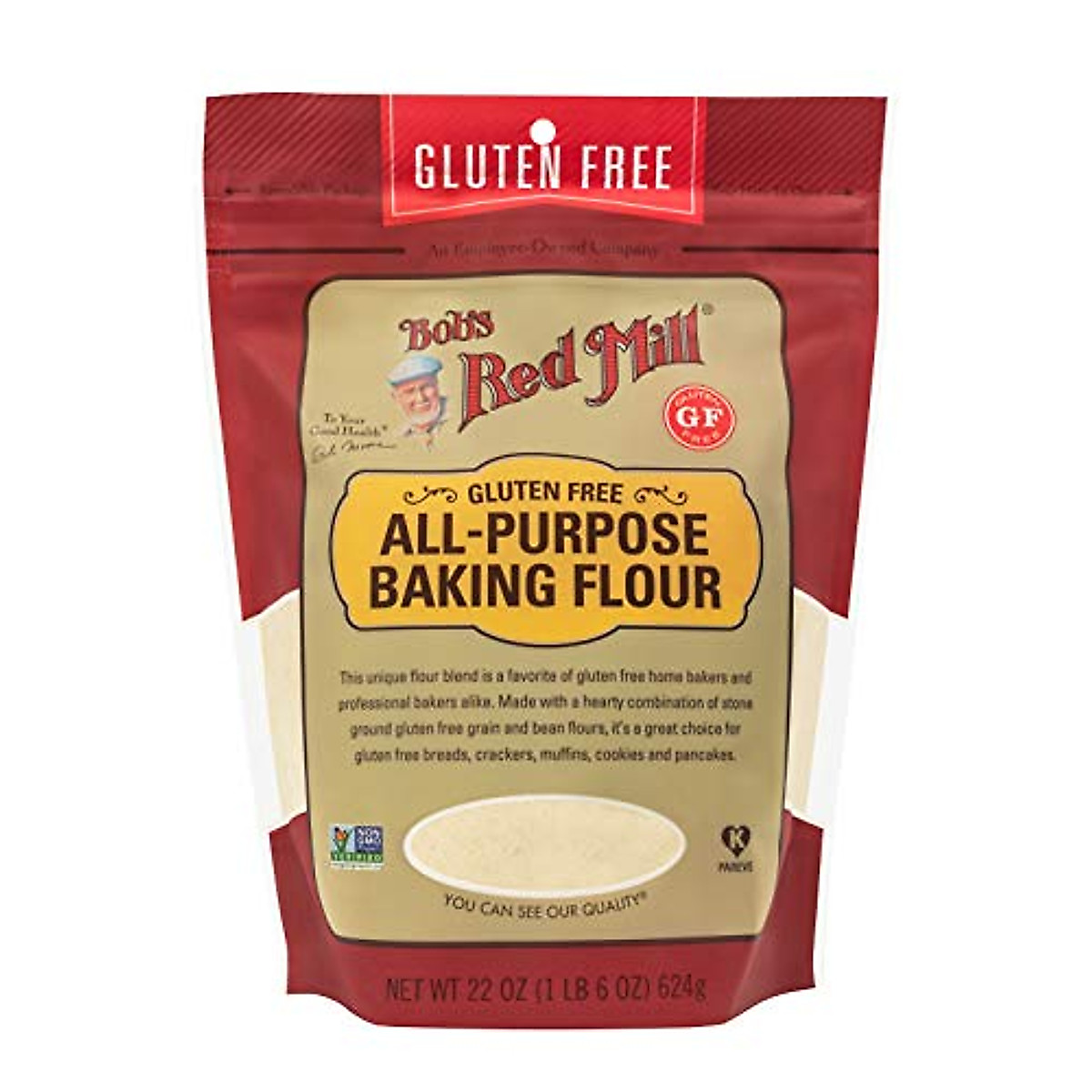 Bob's Red Mill Gluten Free All Purpose Baking Flour, 22-ounce (Pack of 4)