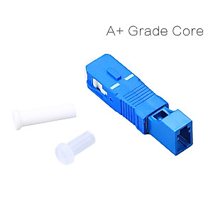 KELUSHI FTTH Optical Equipment Tool LC Female to SC Male Hybrid Flange Singlemode 9/125 SM Optical Fiber Adapter Connector for Digital Communication