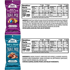 Nut Harvest, Trail Mix Variety Pack, 2.25 Ounce (Pack of 16)