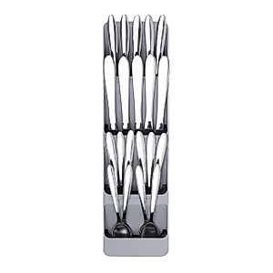 Kitchen Drawer Cutlery Organizer - Compact Space Saving Tray for Flatware and Silverware