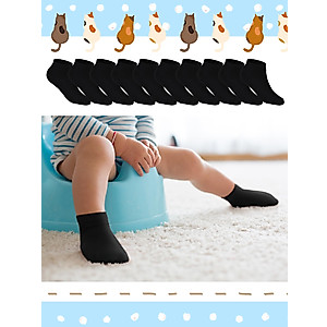 Giegxin 50 Pairs Small Socks Bulk Little Socks Low Cut Ankle small Socks Mini Anklet Socks Soft Cotton Small Socks(Black)