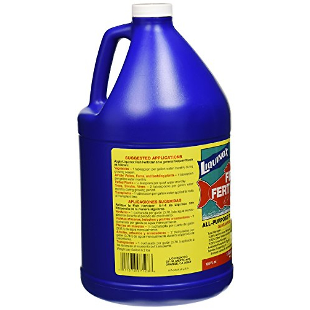 Liquinox 7128 Fish Emulsion 5-1-1 Fertilizer, 1-Gallon